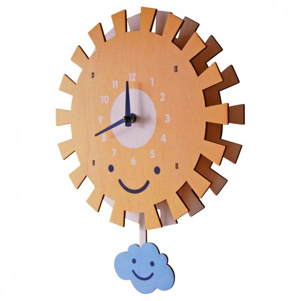 Sun Pendulum Clock for kids by Modern Moose